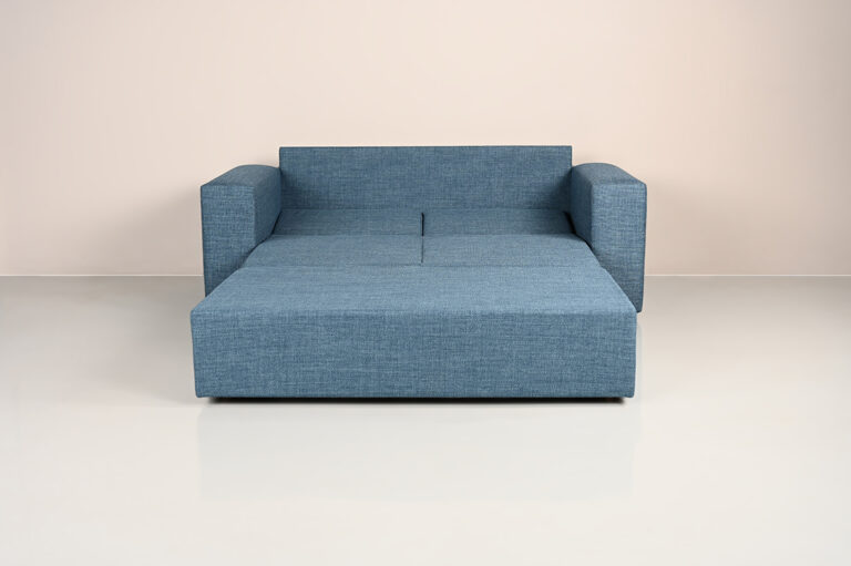 Moxi Double Sleeper Couch (Grounded Blue) | The Mattress Warehouse