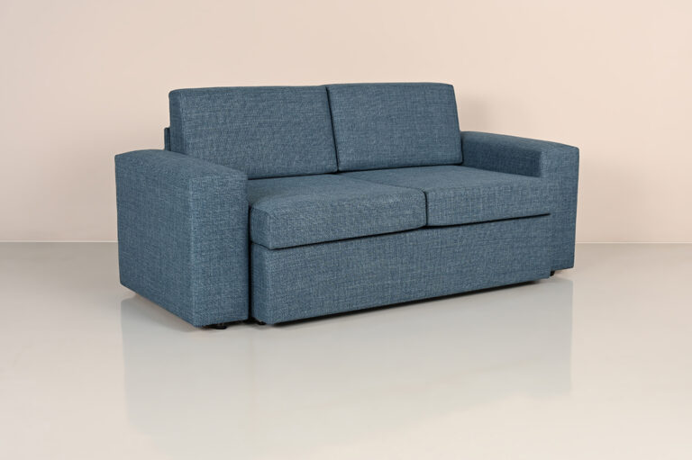 Moxi Double Sleeper Couch (Grounded Blue) | The Mattress Warehouse