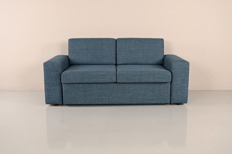 Moxi Double Sleeper Couch (Grounded Blue) | The Mattress Warehouse